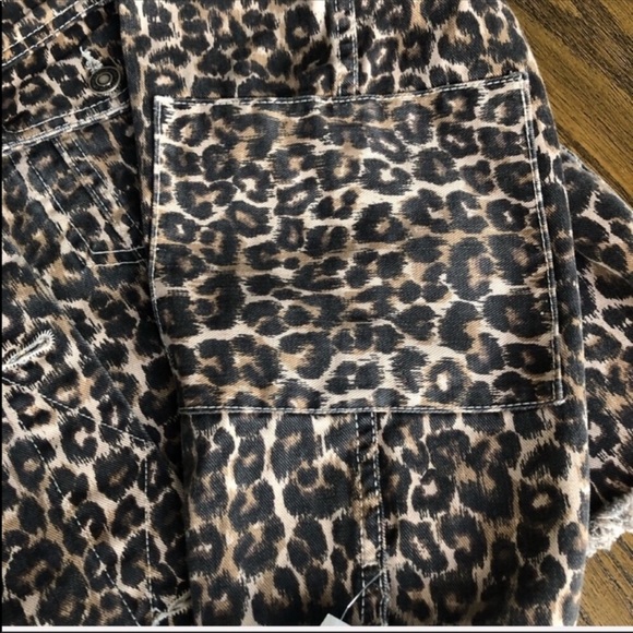 Free People | Jackets & Coats | Free People Oversized Leopard Print ...